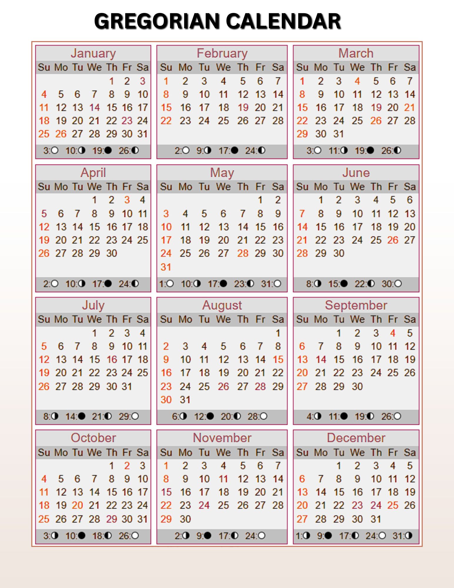Julian Calendar 2026 with Dates & Historical Overview
