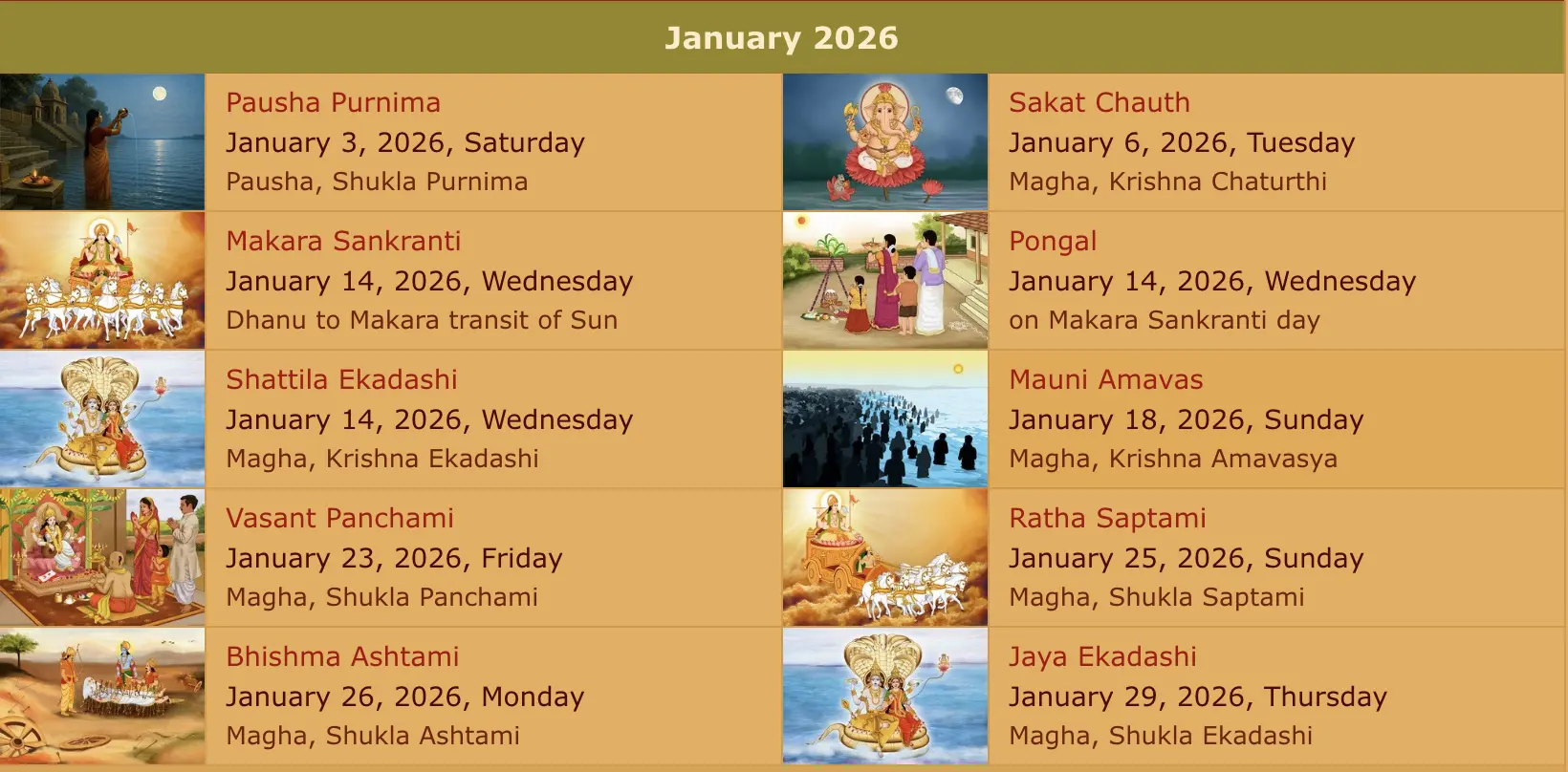 Hindu Calendar 2026 [Vikram Samvat 2083]