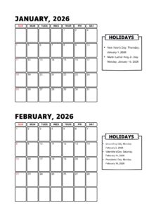 Malaysia Calendar with Holidays 2026 [Free Printable]